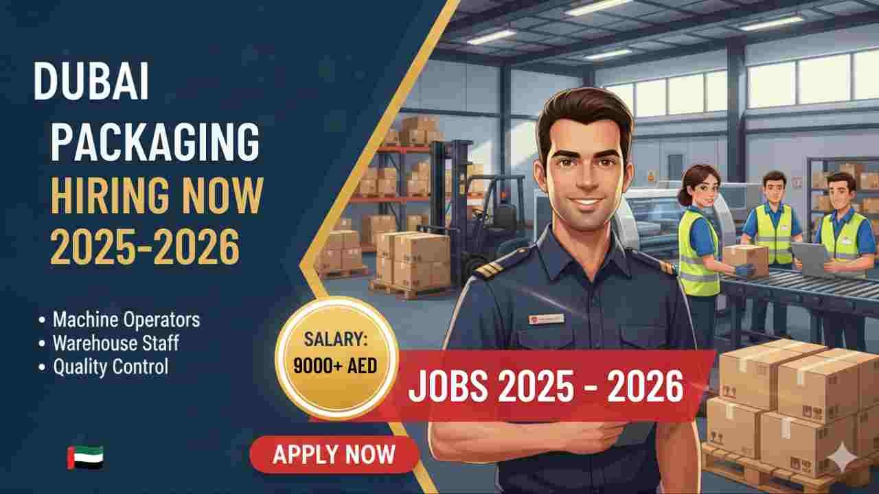 Dubai Packaging Jobs 2025 – Packing Staff, Machine Operators, Quality ...