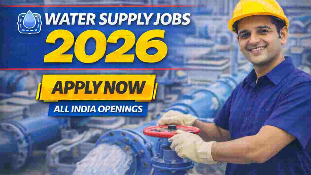 Water Supply Jobs India 2026 – Careers in Public Utilities, Urban ...